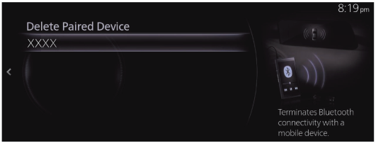 Select “Delete” on the Delete Device screen.