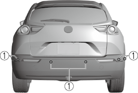 Rear ultrasonic sensor