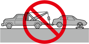 Do not tow with sling-type equipment. This could damage your vehicle ...